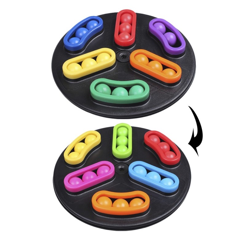 Disco rotatorio rompecabezas 6 colores a encajar.