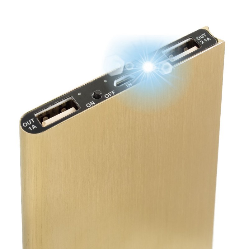 Powerbank P8 super sottile da 20.000 mAh con doppia uscita USB
