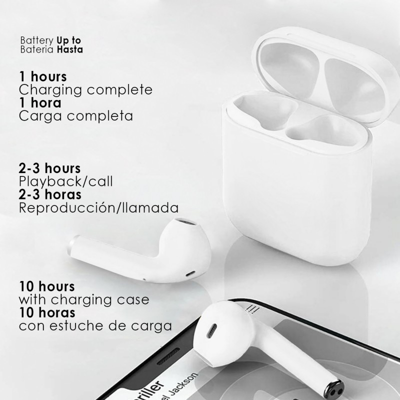 Auriculares Dam D120 Tws Bluetooth 5 0 Táctiles Con Base De Carga Y